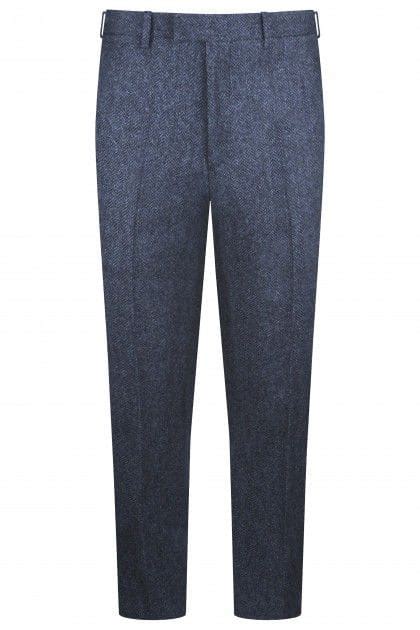 Torre Torre Albert Blue Pure Wool Light Weight Tweed Piece Suit