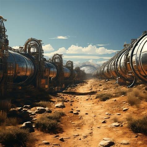 Premium Photo New Concept Art Of An Oil Pipeline Oil Pipeline