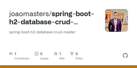 Github Joaomasters Spring Boot H Database Crud Master Spring Boot
