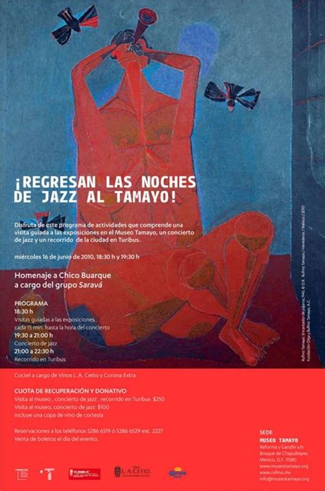 ¡regresan Las Noches De Jazz Al Museo Tamayo Paperblog