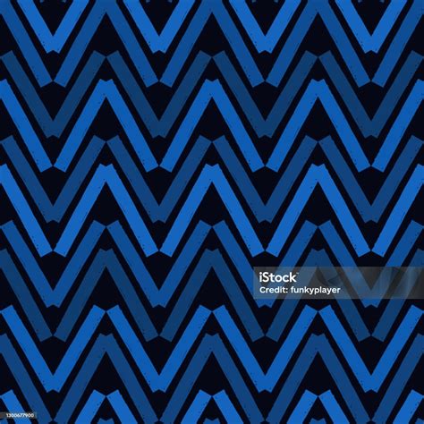 브러시 스트로크는 매끄러운 패턴입니다 프리핸드 수평 지그재그 스트라이프 반복 된 쉐브론 라인 배경 그런지 기하학적 0명에 대한 스톡 벡터 아트 및 기타 이미지 Istock