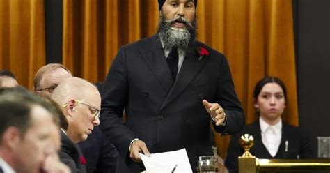National Newswatch Ndp Leader Jagmeet Singh Confirms His Party Will