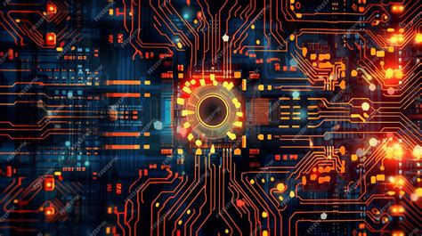 Premium Ai Image A Detailed View Of Computer Circuit Board Components Generative Ai