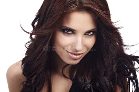 Portrait Of Woman Stock Image Image Of Isolated Long