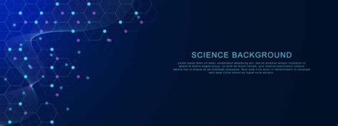 Premium Vector Abstract Scientific Or Medical Concept Molecular Structure With Hexagonal