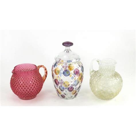 Three Pieces Of Vintage And Antique Glassware Lot 357 Saturday Estate