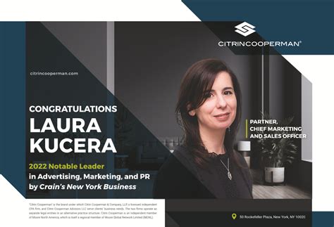 Laura Kucera Named On Crain S 2022 Notable Leaders In Advertising