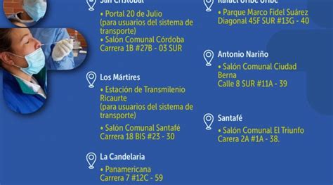 Dónde hay pruebas gratis de COVID en Bogotá hoy de abril Valaguelaquesipuedo