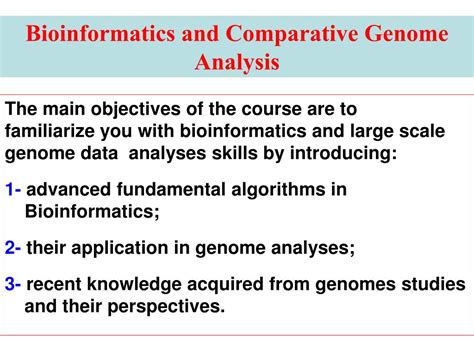 Ppt Bioinformatics And Comparative Genome Analysis Powerpoint