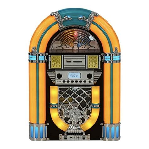 Arkrocket Athena Vintage Looking Stereo Home Tabletop Jukebox With