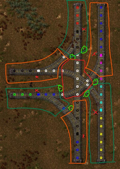 My First Time Trying To Signal A T Junction R Factorio