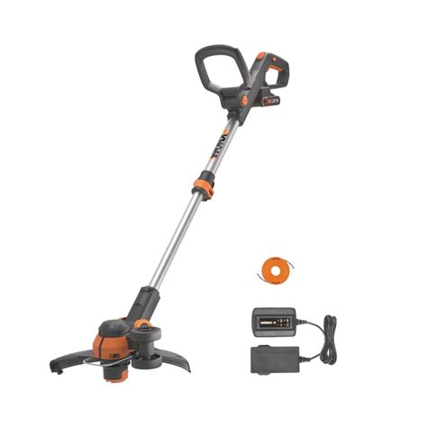 Worx WG163E 20V 1 x 2.0Ah Lithium PowerShare Cordless Grass Trimmer ...
