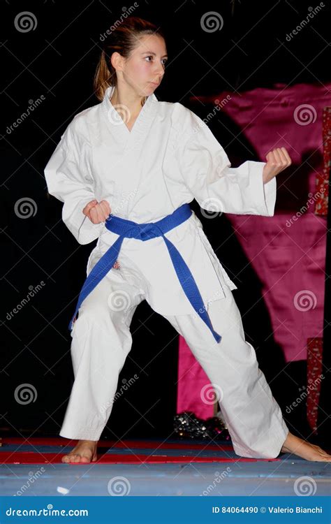 Girl Doing Karate Editorial Image Image Of Generations 84064490