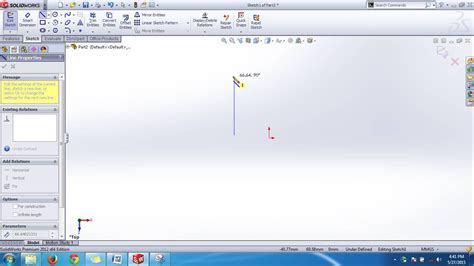 Mastering SolidWorks Line Sketching