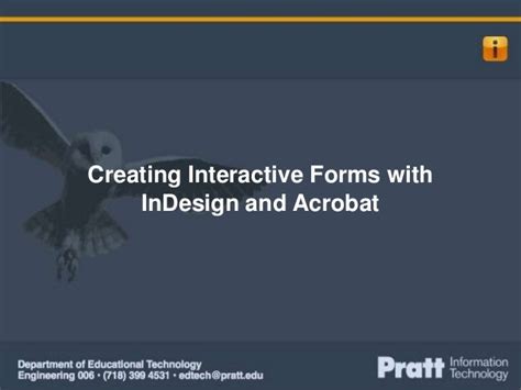 Using Indesign And Acrobat To Create Interactive Submittable Forms