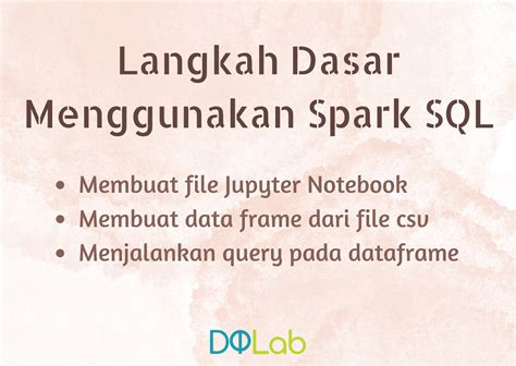 Spark Sql Komponen Penting Dari Apache Spark