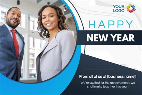 Happy New Year Corporate Business Post Template Postermywall