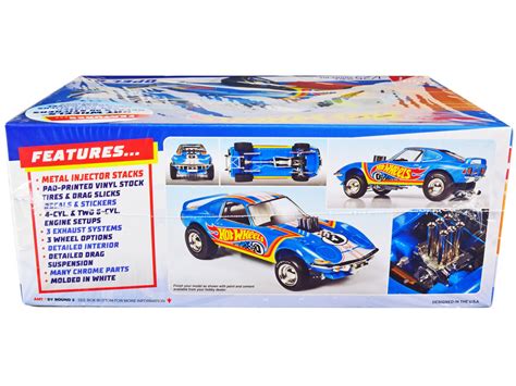 Skill 2 Model Kit Hot Wheels Opel Gt 3 In 1 Kit 1 25 Scale Model By Amt