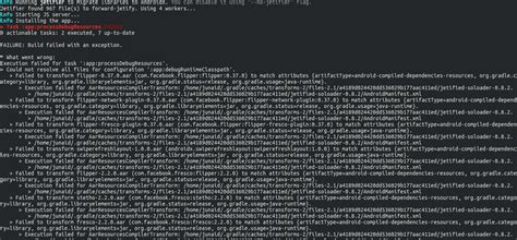 execution failed app processdebugresources failed · issue 429