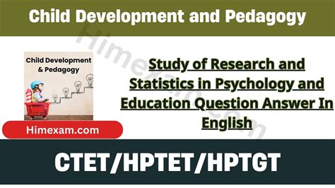 Study Of Research And Statistics In Psychology And Education Question