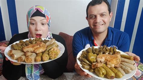 تحدي اكل كميه كبيرة محشي مشكل ونصف فرحه والعقاب ؟؟؟😂🙊🙉💃💃 Youtube