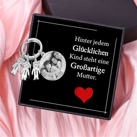 Kettenmachen Personalisierter Namen Foto Text Schlüsselanhänger Hinter jedem
