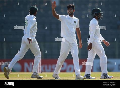 Bangladeshi Bowler Nayeem Hasan Celebrates After Gets Devon Conway