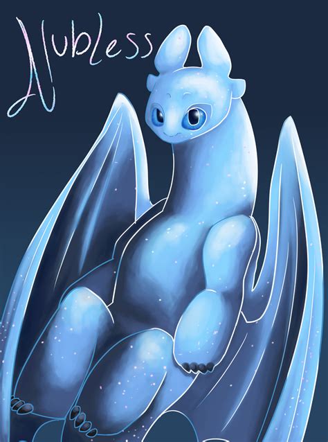 Nubless Light Fury By Bentherz On Deviantart