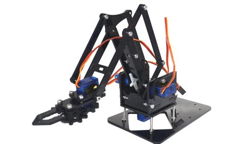Kit Brazo Robot Robotico Acrilico Con Servos Sg Incluye Arduino
