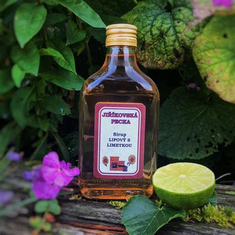 SIRUP LIPOVÝ S LIMETKOU 200ml - Jiříkovská pecka