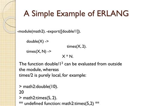 PPT CONCURRENT PROGRAMMING USING ERLANG PowerPoint Presentation Free