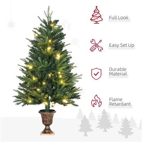 Debbie 12m Prelit Christmas Tree Artificial Tree Spruce Tree Plastic