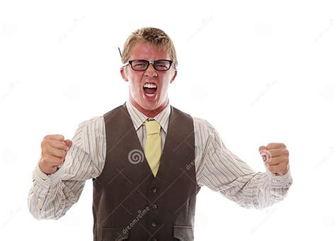 Angry Nerd Stock Image Image Of Surprised Teen Excited 26130745