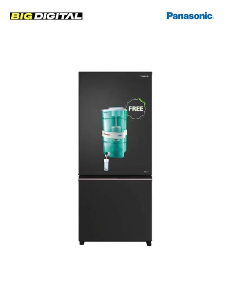 Panasonic 401 Ltr Double Door Refrigerator In Black Diamond Color Nr
