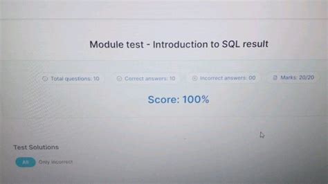 tisha dutta on linkedin progress report completed the sql module