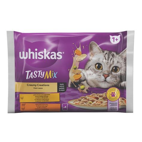 Kačių ėdalas Whiskas Mėsos Sk Konservuotas 4x85 G Moki VeŽi