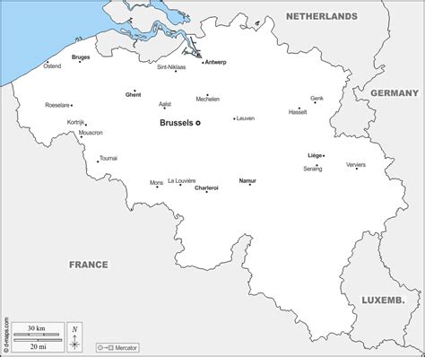 Belgium D Free Map Free Blank Map Free Outline Map Free