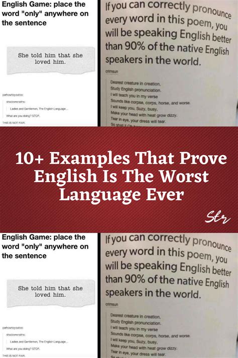 10 Examples That Prove English Is The Worst Language Ever Artofit