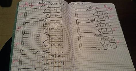 Weekly Calorie Counter Spread Imgur