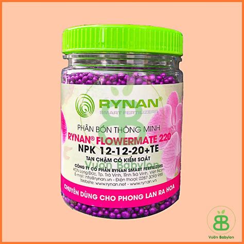 Phân Bón Rynan Thông Minh Tan Chậm Có Kiểm Soát Npk 12 12 20te 150gr