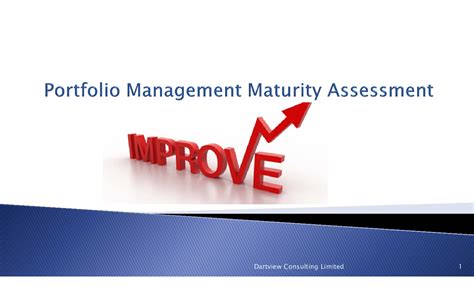 Portfolio Management Maturity Assessment Ppt Slide Deck