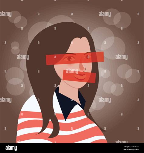 Hair Over One Eye Stock Vector Images Alamy
