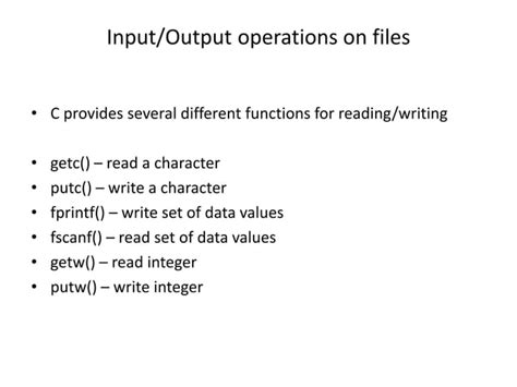 C Programming Chapter 5 File Handling Cppt