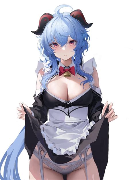 Maid Ganyu Genshin Impact Rupskirthentai