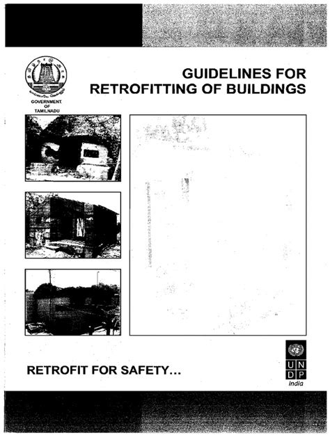 Guidelines For Retrofitting Of Buildings Pdf Concrete Building Technology