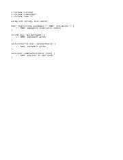 User Cpp Include String Include Stdexcept Include User H Using