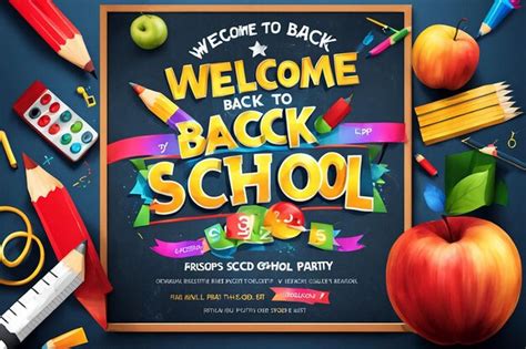 A Poster For Welcome Back To School With A Poster That Says Welcome