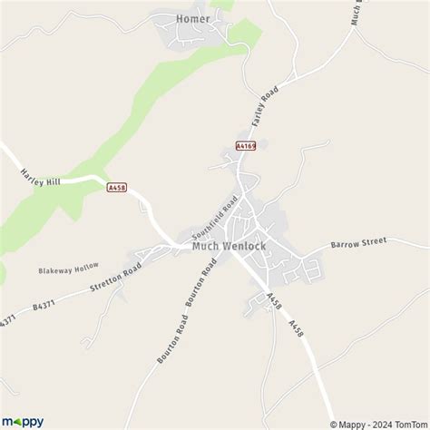 Map Much Wenlock Map Of Much Wenlock Tf13 6 And Practical Information