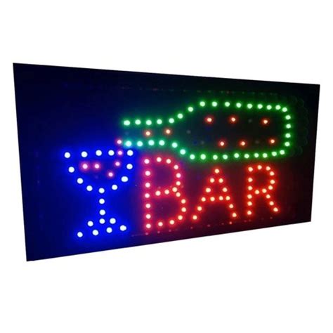 Letreiro Placa Painel Luminoso Led Bar V Shopee Brasil
