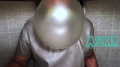 ASMR Chewing A Whole Pack Of BUBBLE GUM Blowing The Biggest BUBBLES